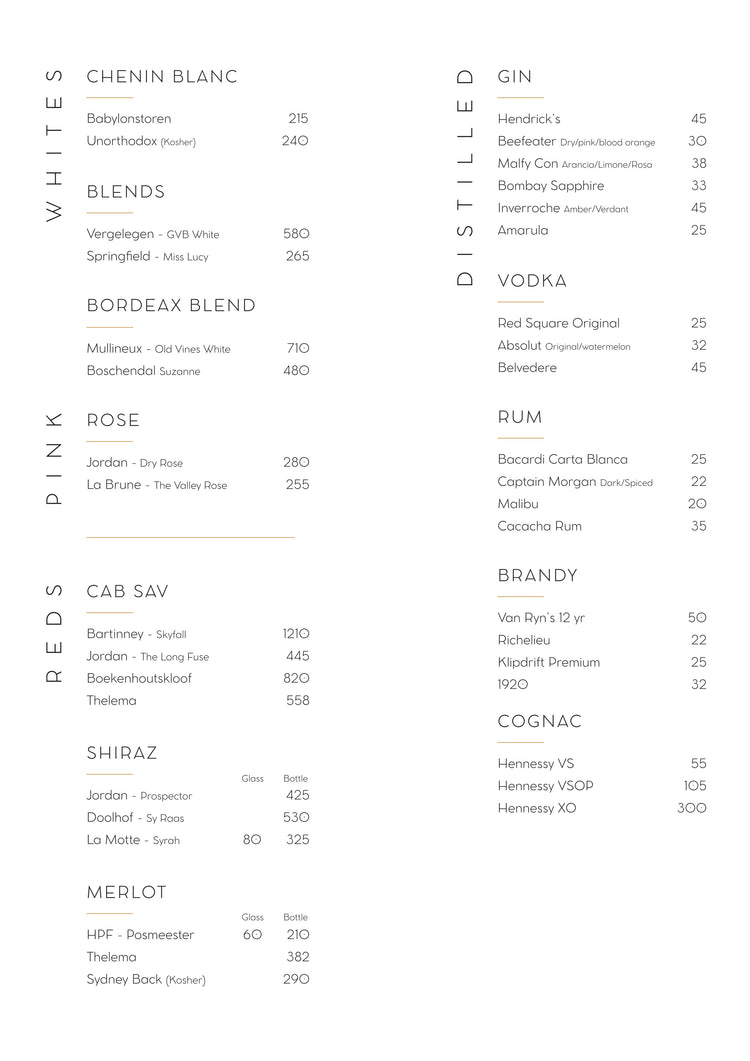 MENU – Ostra