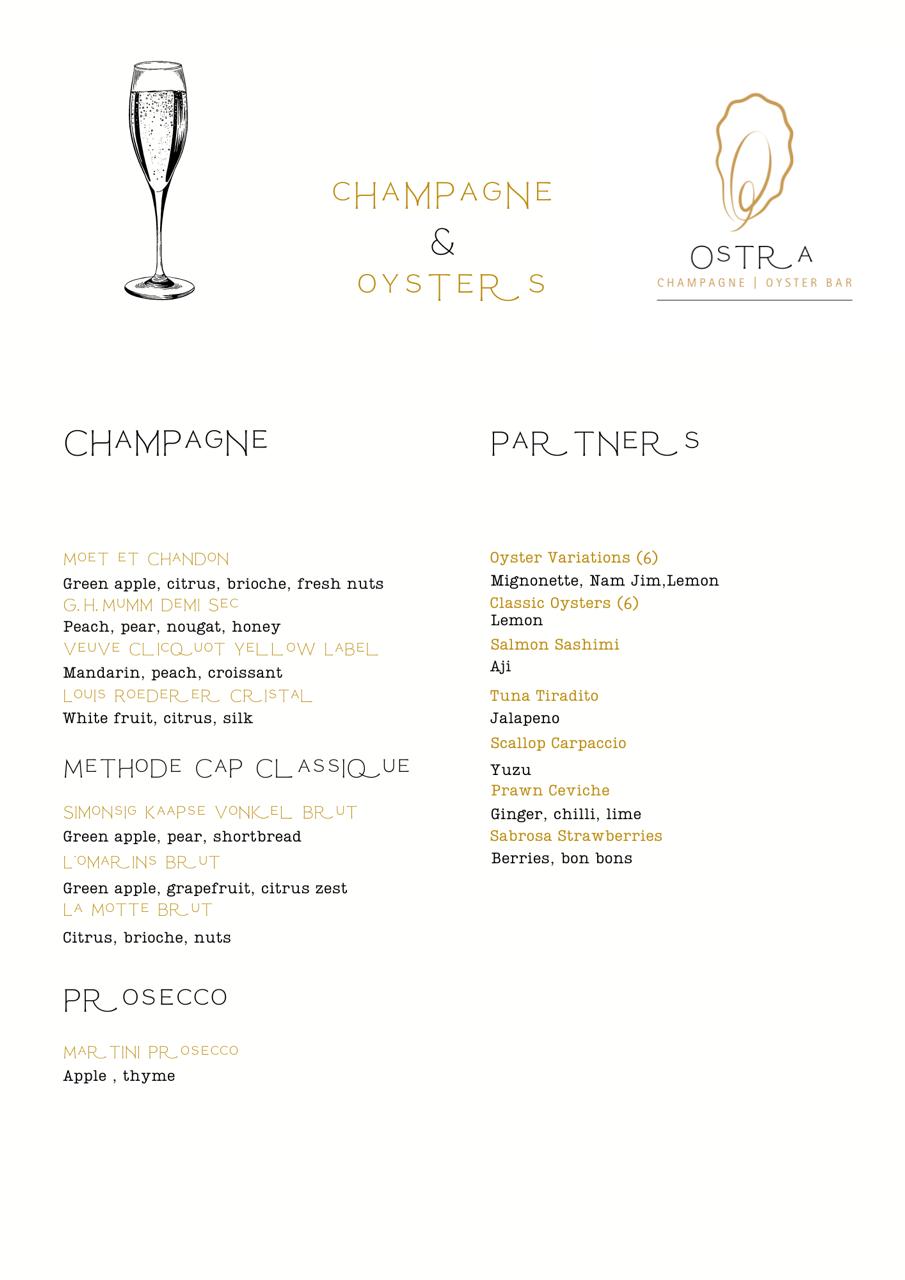 MENU – Ostra
