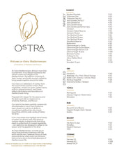MENU – Ostra