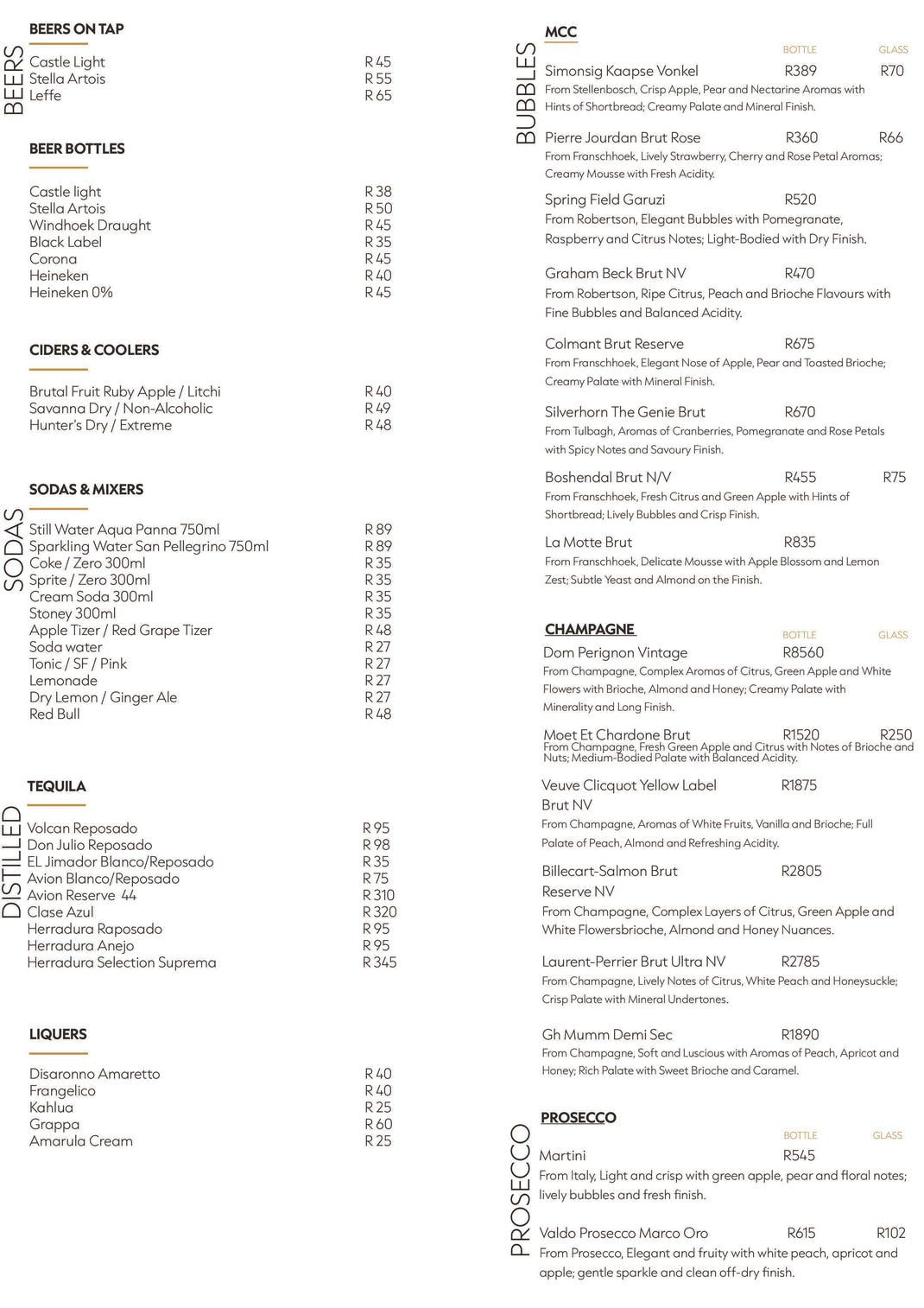 MENU – Ostra
