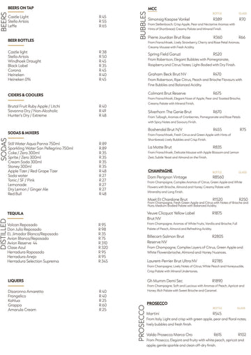 MENU – Ostra