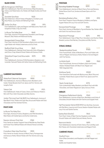 MENU – Ostra
