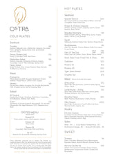 MENU – Ostra